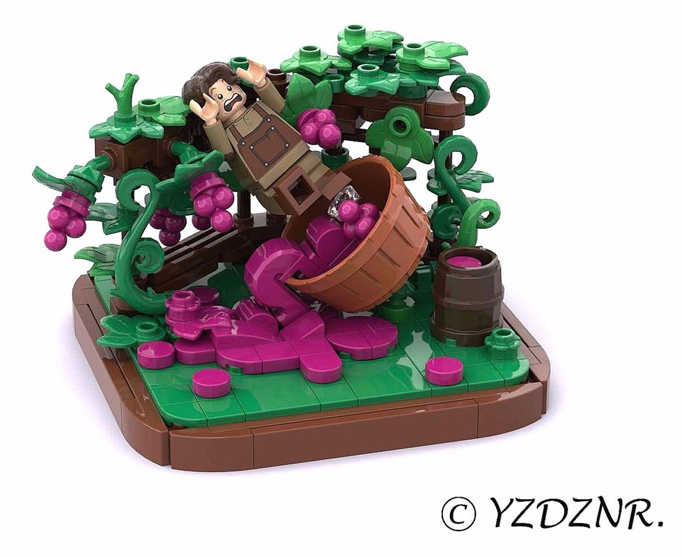LEGO MOC Slip while stepping on grapes by yascr2024 | Rebrickable ...