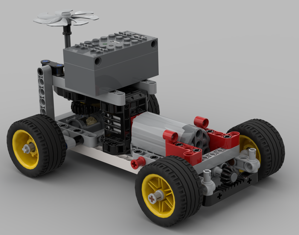 LEGO MOC Simple RC chassis buggy motor by Brick Project | Rebrickable ...