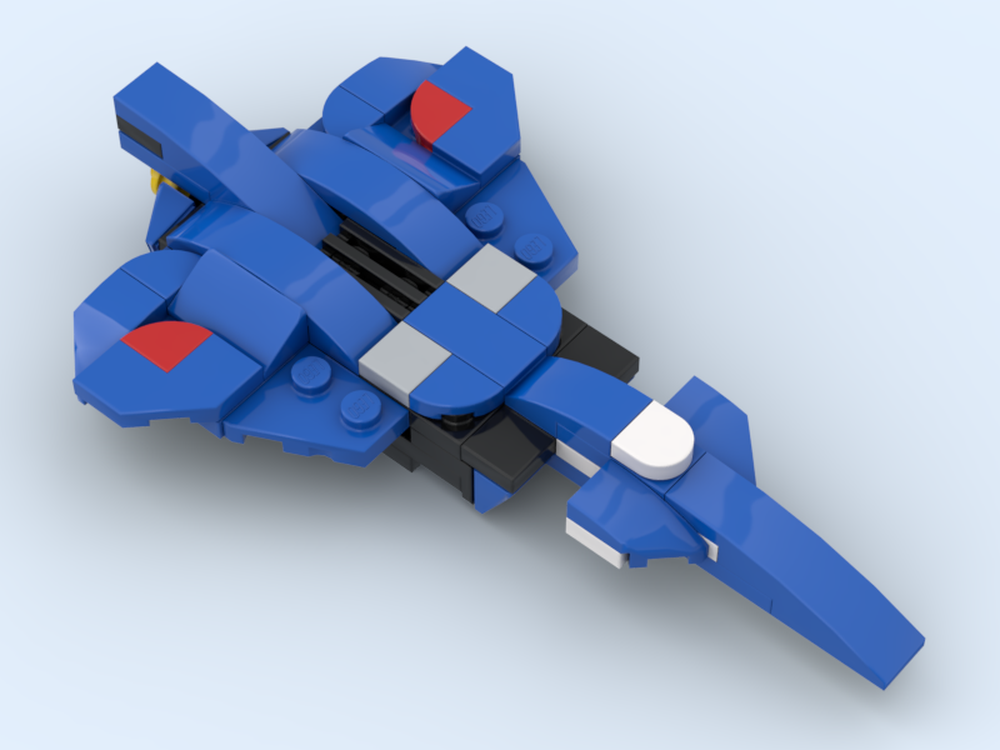 LEGO MOC Bluesky Zephyr Jet Plane by diddesen | Rebrickable - Build ...