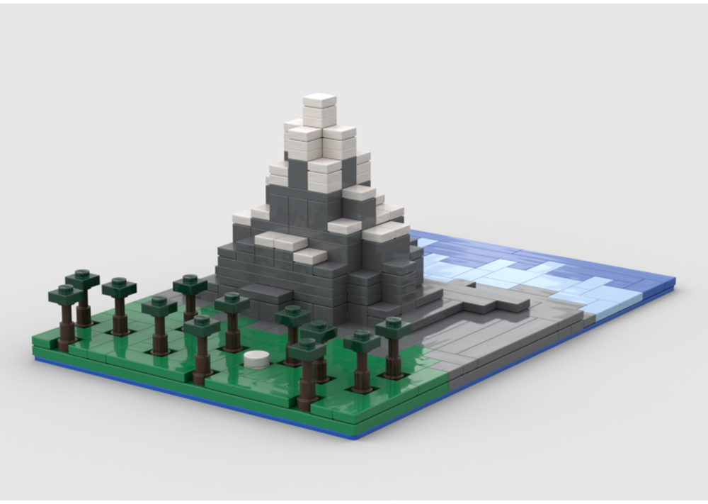 LEGO MOC Mincraft: The Mountain Diorama by MOCStar | Rebrickable ...