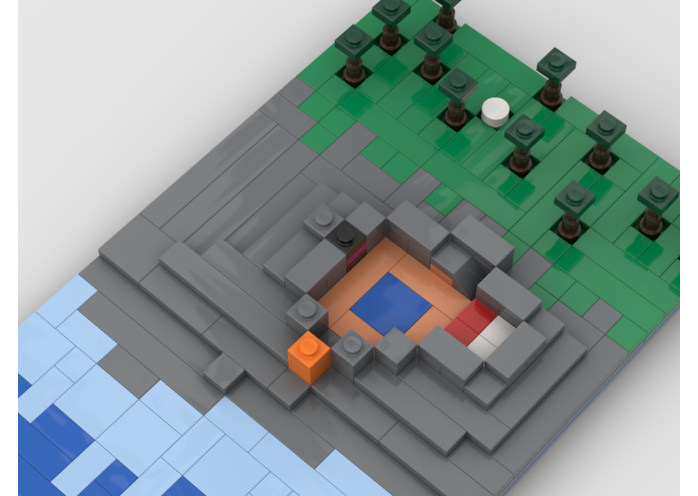 LEGO MOC Mincraft: The Mountain Diorama by MOCStar | Rebrickable ...