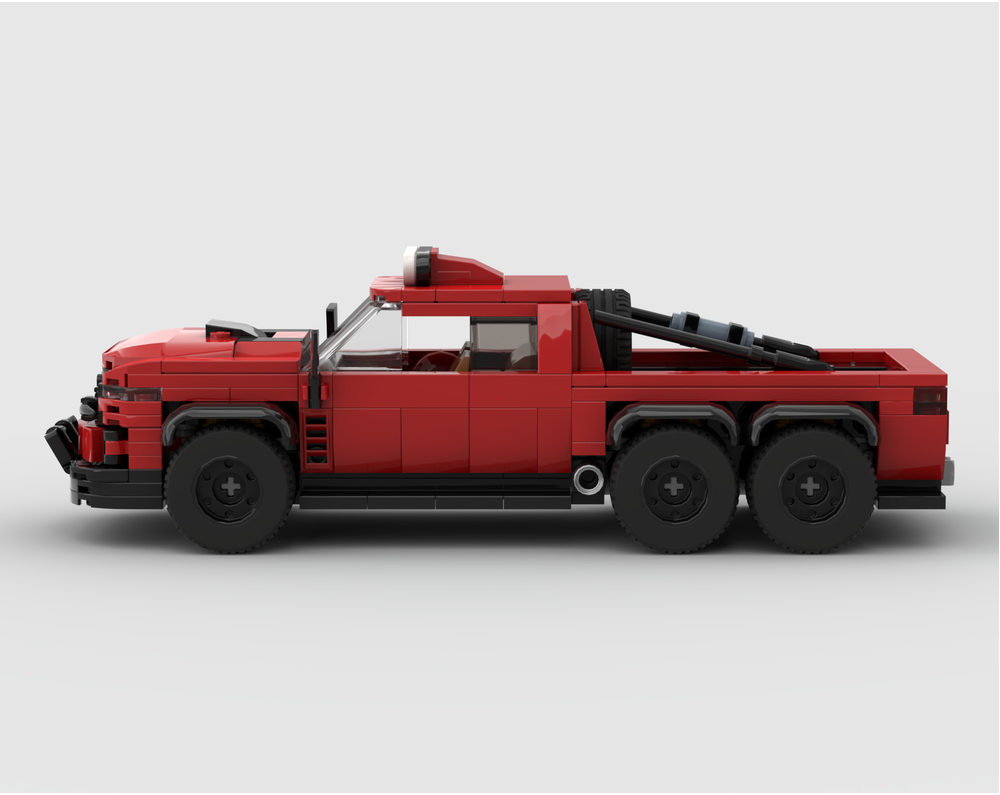 LEGO MOC-223434 2025 RAM 1500 Custom 6x6 with Vehicle Trailer by ...