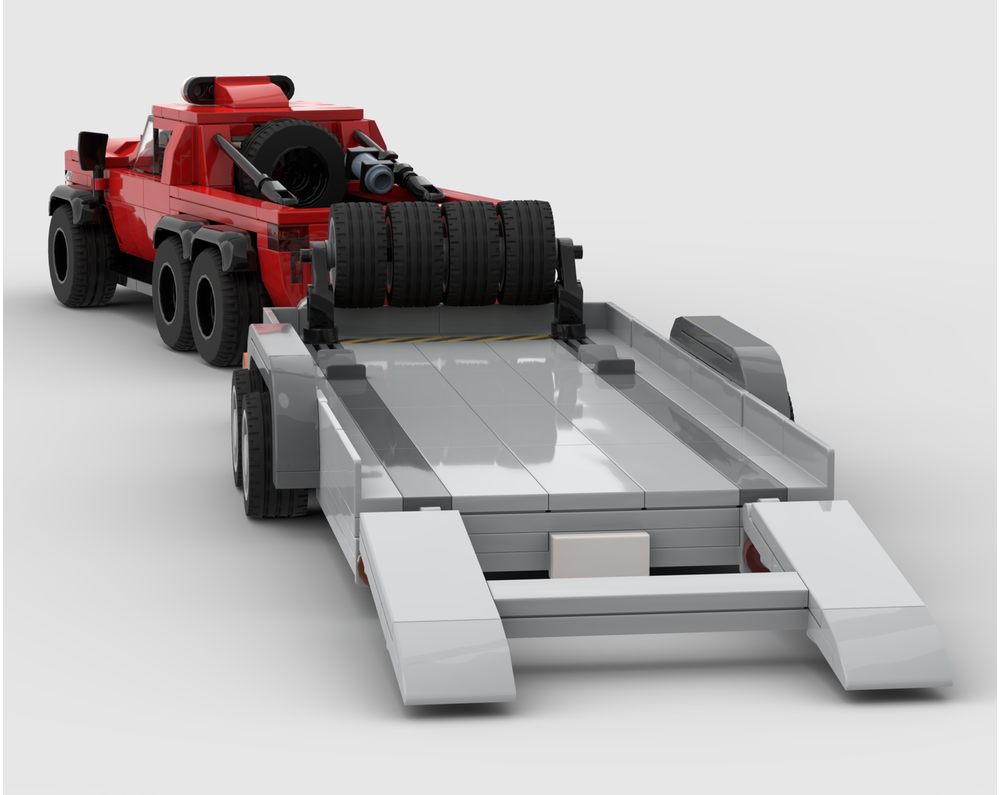 LEGO MOC-223434 2025 RAM 1500 Custom 6x6 with Vehicle Trailer by ...