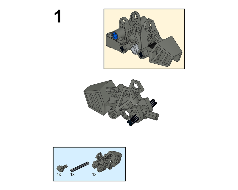 LEGO MOC Piston Supported Foot by SparrowLegs | Rebrickable - Build ...