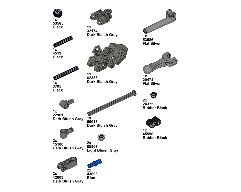 LEGO MOC Piston Supported Foot by SparrowLegs | Rebrickable - Build ...