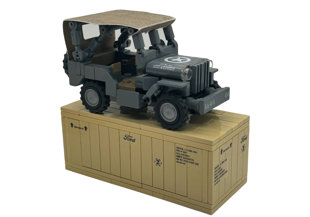 LEGO MOC WWII Jeep Crate by Cascadia Bricks | Rebrickable - Build with LEGO