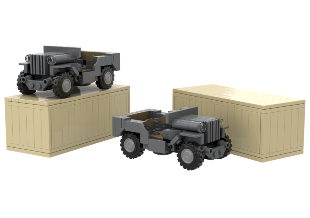 LEGO MOC WWII Jeep Crate by Cascadia Bricks | Rebrickable - Build with LEGO