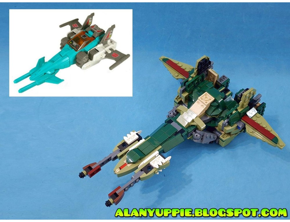 LEGO MOC Transformer Cybertronian Jet / Brainstorm using using LEGO ...