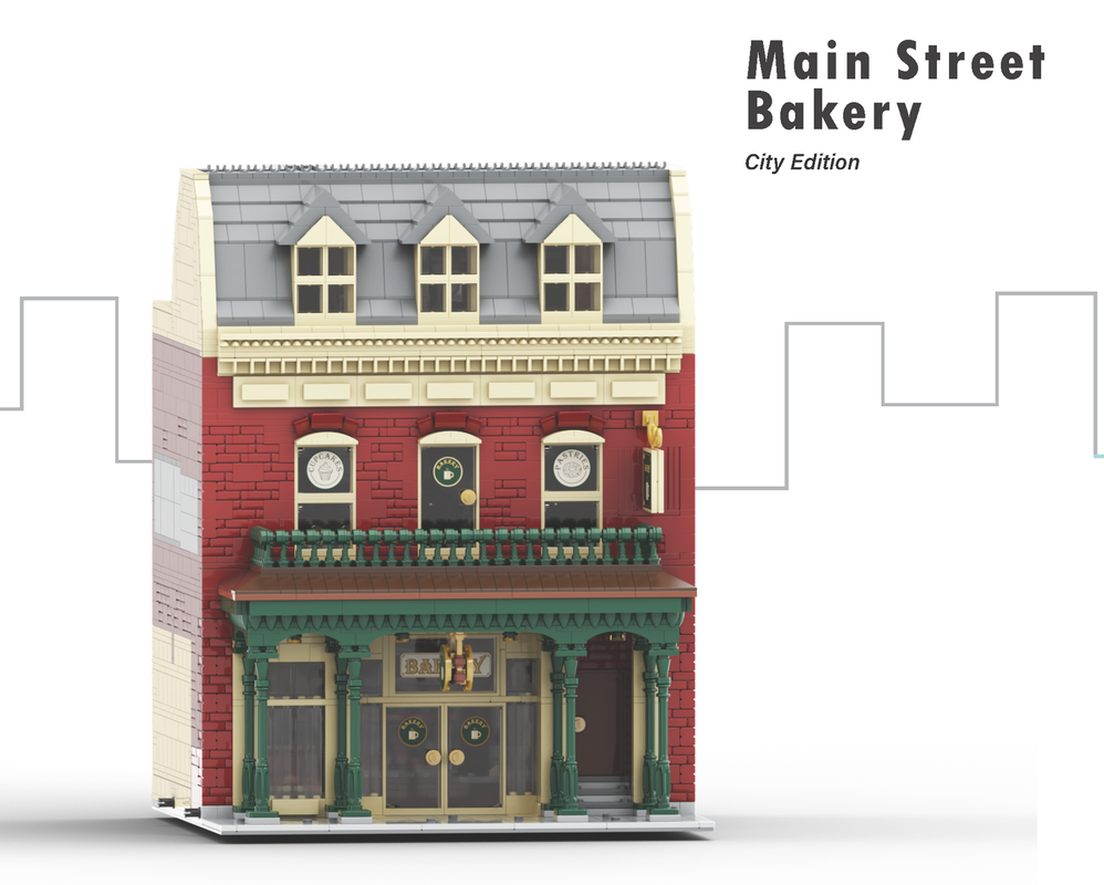 LEGO MOC Main Street Bakery – City Edition by daimonetto | Rebrickable ...