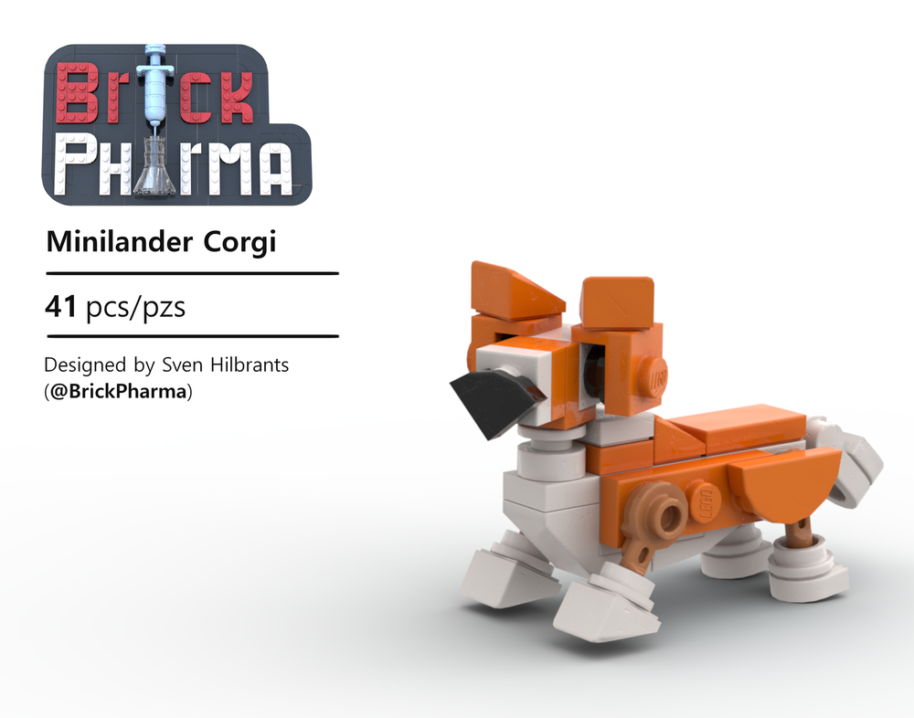 LEGO MOC Minilander Corgi by BrickPharma | Rebrickable - Build with LEGO