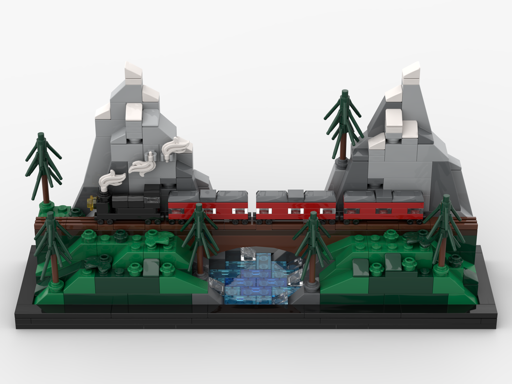 LEGO MOC Mini Mountain Train by ntader | Rebrickable - Build with LEGO