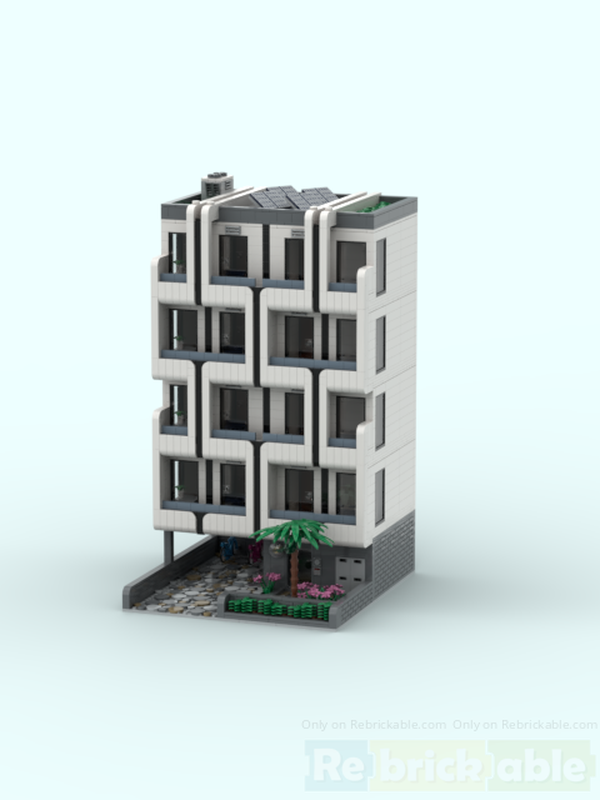 LEGO MOC Apartment Complex 06062025-01 by emk.offline | Rebrickable ...