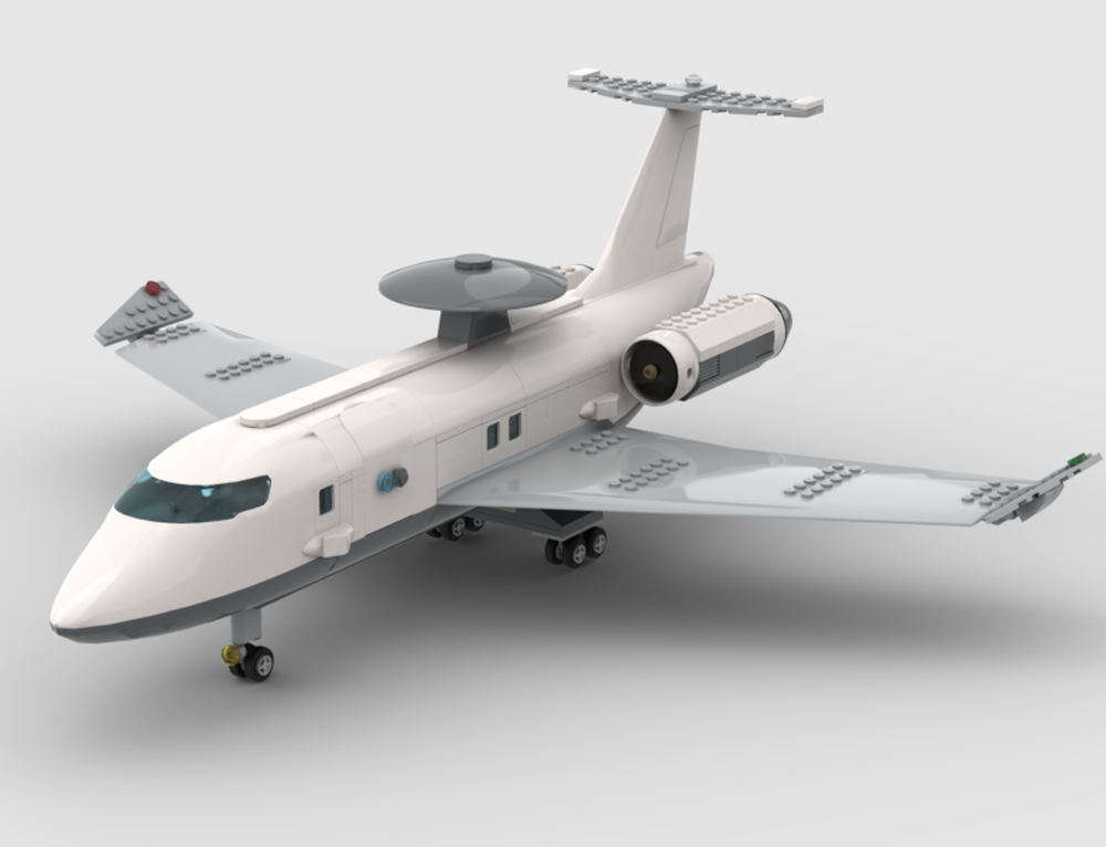 LEGO MOC EC-60104 AWACS Plane by MOCStar | Rebrickable - Build with LEGO