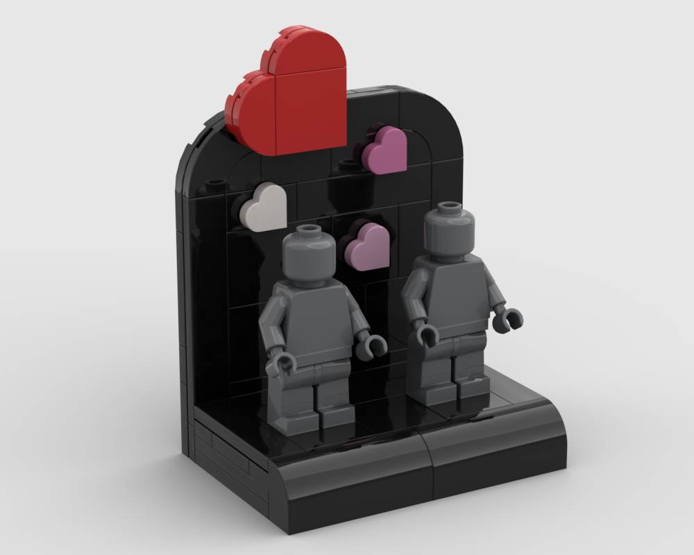 LEGO MOC Minifig Couple Display by ShadowDrakken | Rebrickable - Build ...