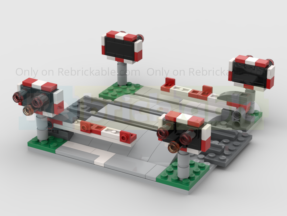 LEGO MOC UK Narrow Gauge Single Track Level Crossing by Andy Ps Bricks ...