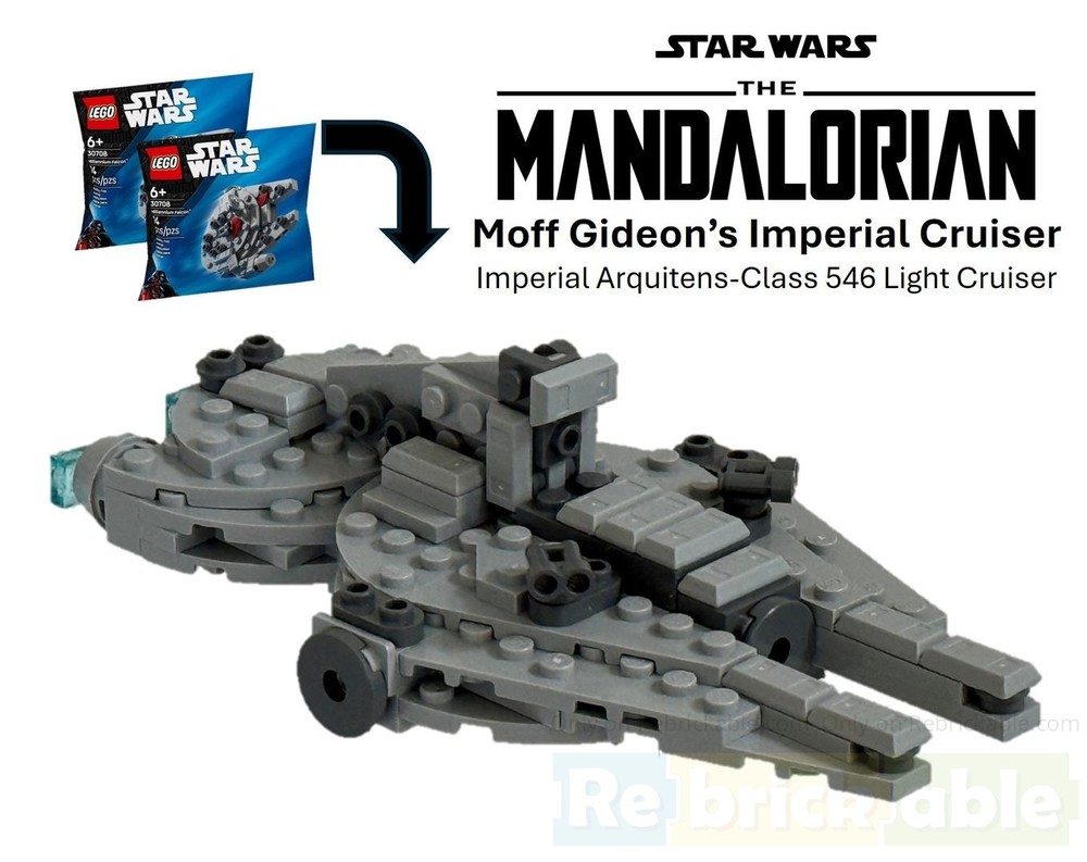 LEGO MOC Moff Gideon's Imperial Arquitens-Class 546 Light Cruiser ALT ...