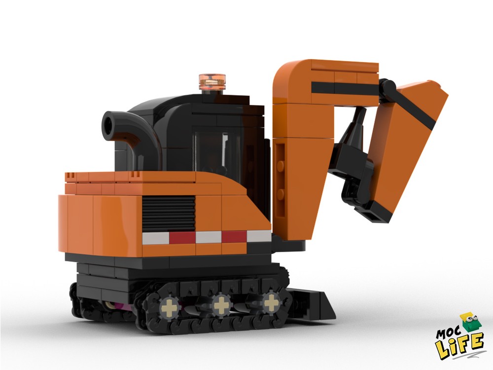 LEGO MOC Kubota hydraulic hammer by MocLife | Rebrickable - Build with LEGO