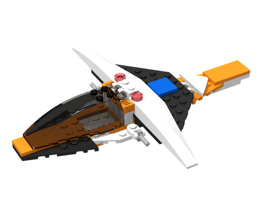 LEGO MOC Flying fish submarine by Ptutu | Rebrickable - Build with LEGO