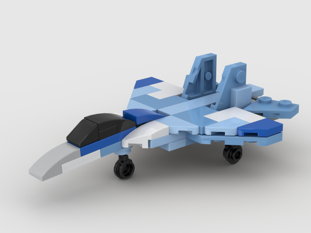 LEGO MOC Ukrainian Sukhoi Su-27 by iteem | Rebrickable - Build with LEGO