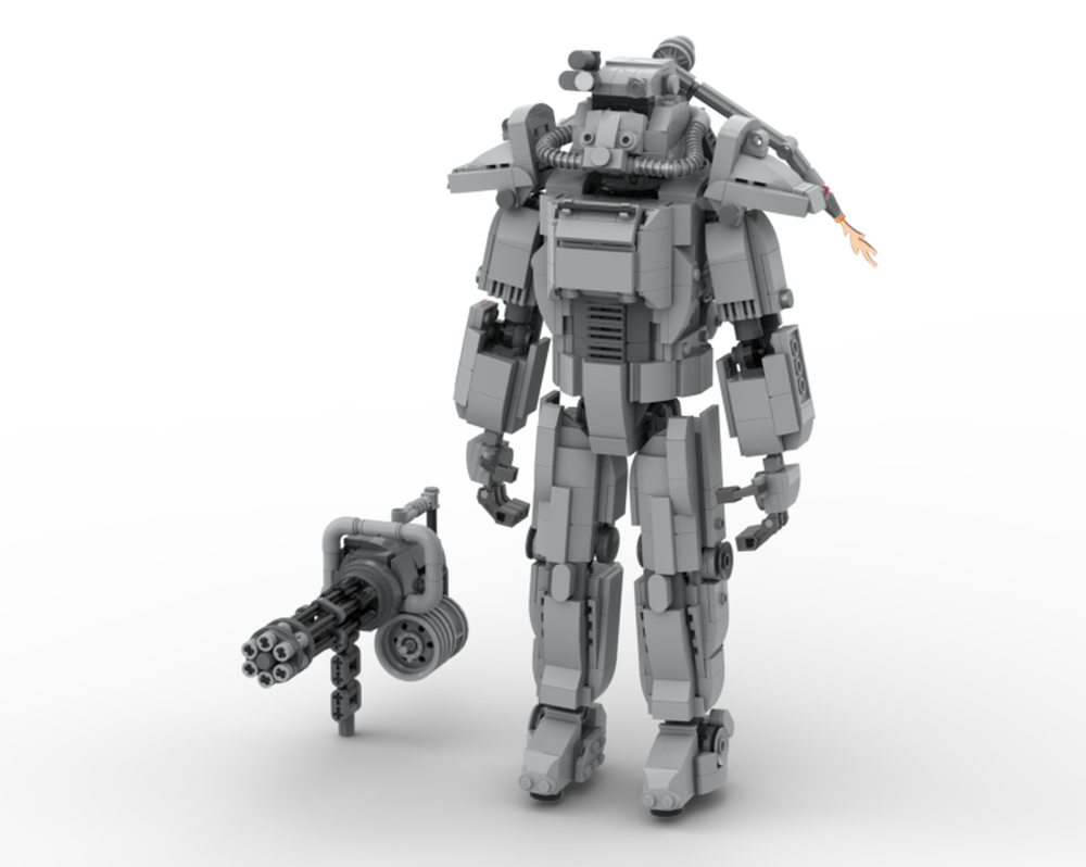 LEGO MOC-223750 T-45 Power Armor by Mojave-Ghoul | Rebrickable - Build ...