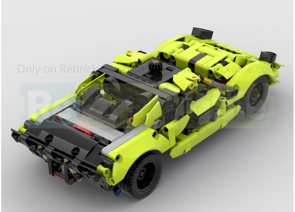 LEGO MOC ford gt40 lime by customcarmaker | Rebrickable - Build with LEGO