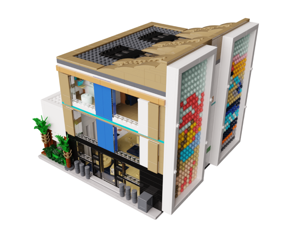 LEGO MOC Dockside Hotel by prismaprawn | Rebrickable - Build with LEGO