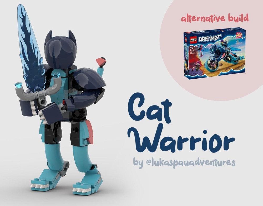 LEGO MOC-223760 Cat Warrior by lukaspauadventures | Rebrickable - Build ...