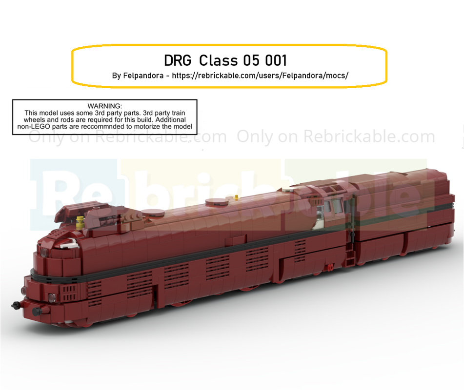 LEGO MOC-223776 DRG Class 05 001 by Felpandora | Rebrickable - Build ...
