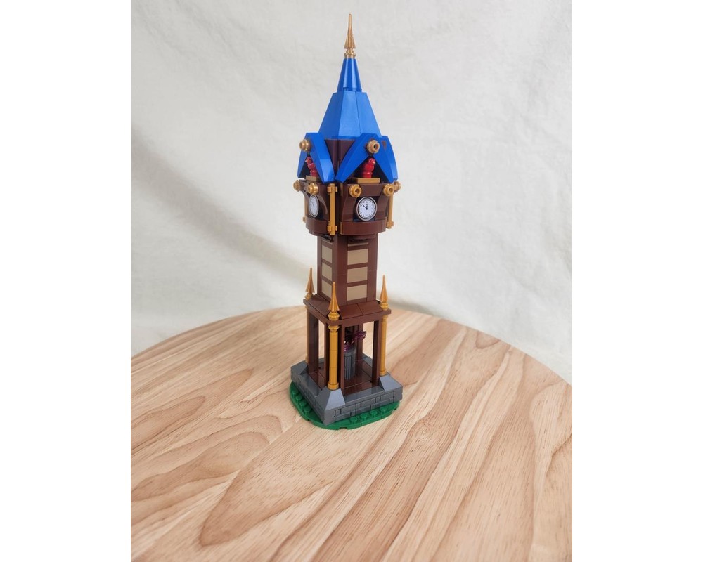 LEGO MOC Village castle Clock Tower by Alphonse42 | Rebrickable - Build ...