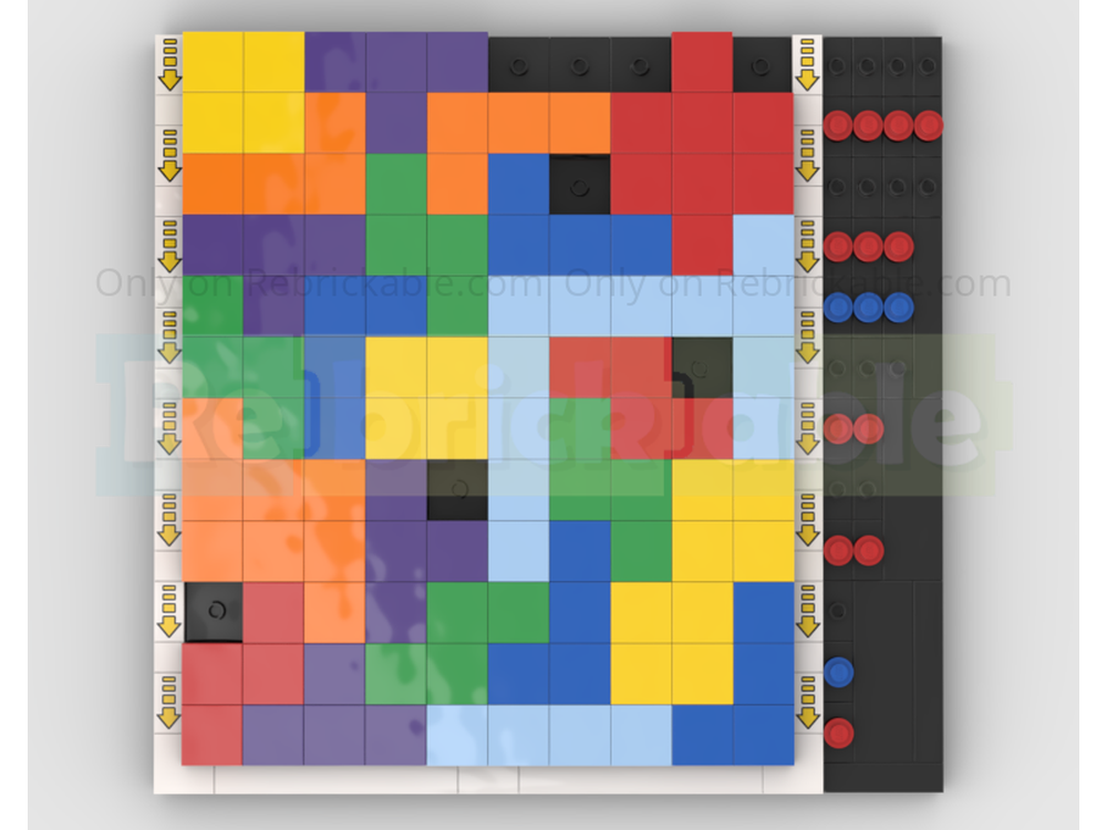 LEGO MOC Lego Tetris Board Game - Rules & Instructions In MOC ...