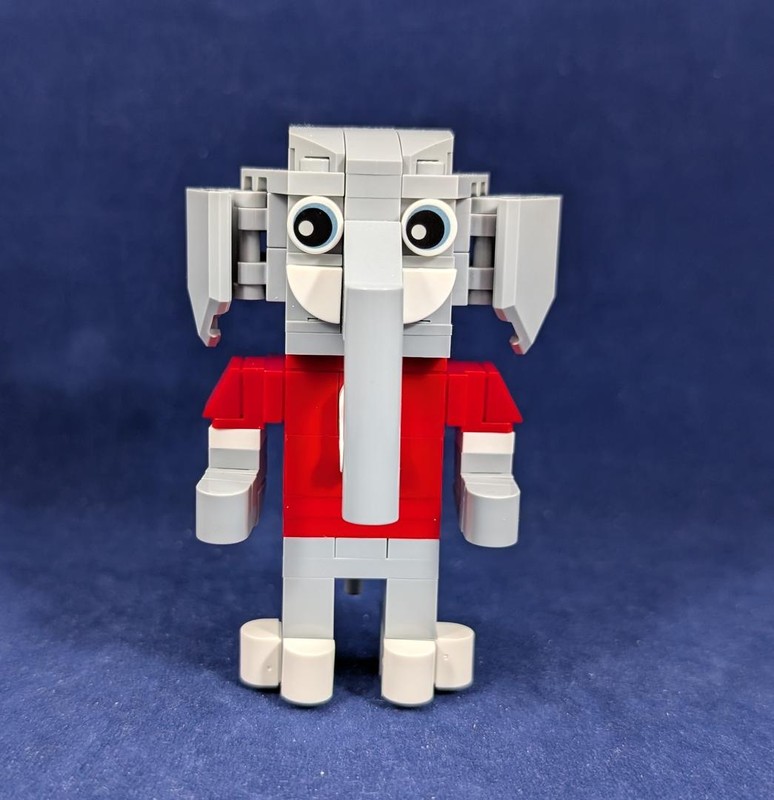 LEGO MOC Lego University of Alabama Big Al Mini Mascot by Brickrattyop ...