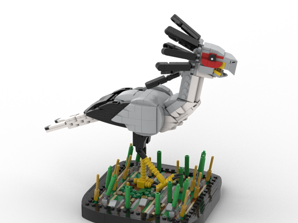 LEGO MOC Secretary Bird by makoto_lake | Rebrickable - Build with LEGO
