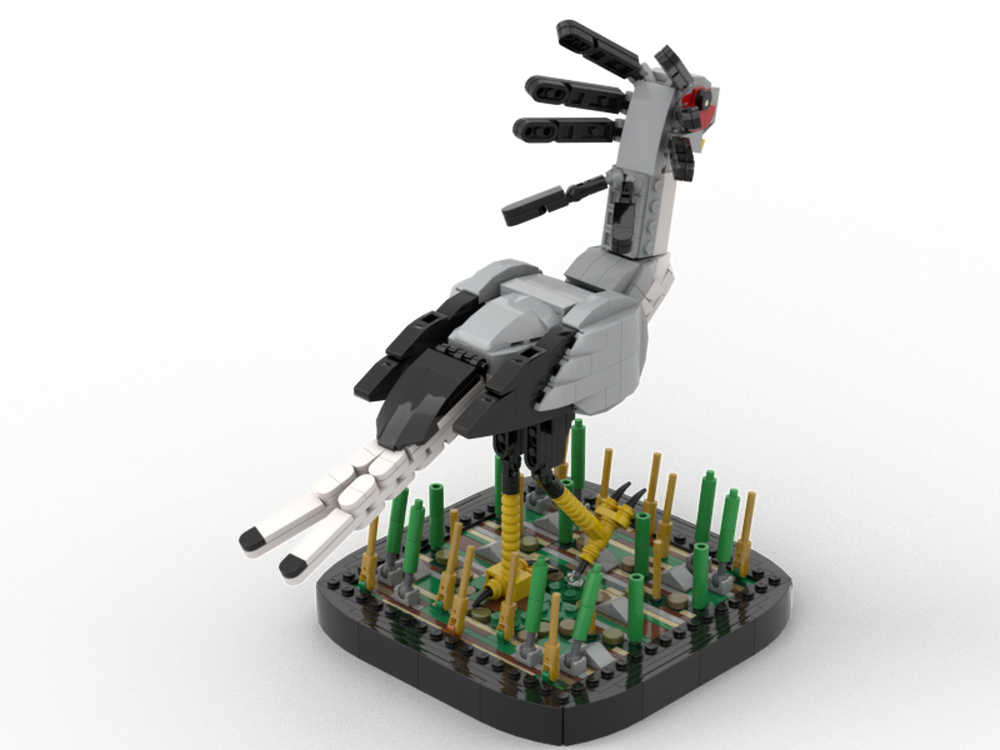 LEGO MOC Secretary Bird by makoto_lake | Rebrickable - Build with LEGO