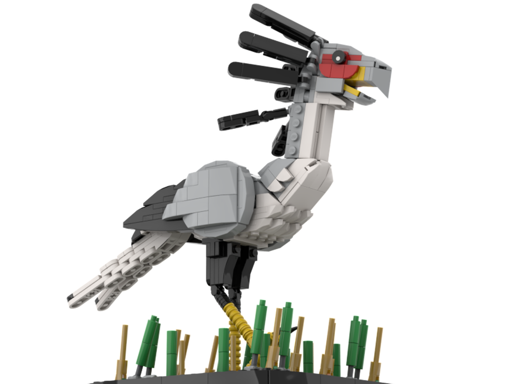 LEGO MOC Secretary Bird by makoto_lake | Rebrickable - Build with LEGO