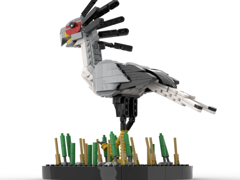 LEGO MOC Secretary Bird by makoto_lake | Rebrickable - Build with LEGO