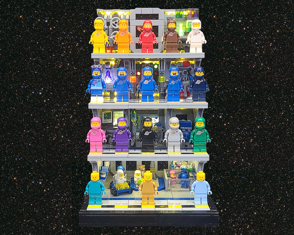 LEGO MOC Classic Space Minifigure Display Extended with Nursery by ...