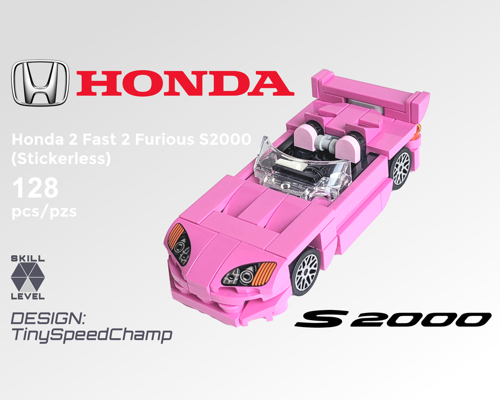 LEGO MOC Honda S2000 by TinySpeedChamp | Rebrickable - Build with LEGO