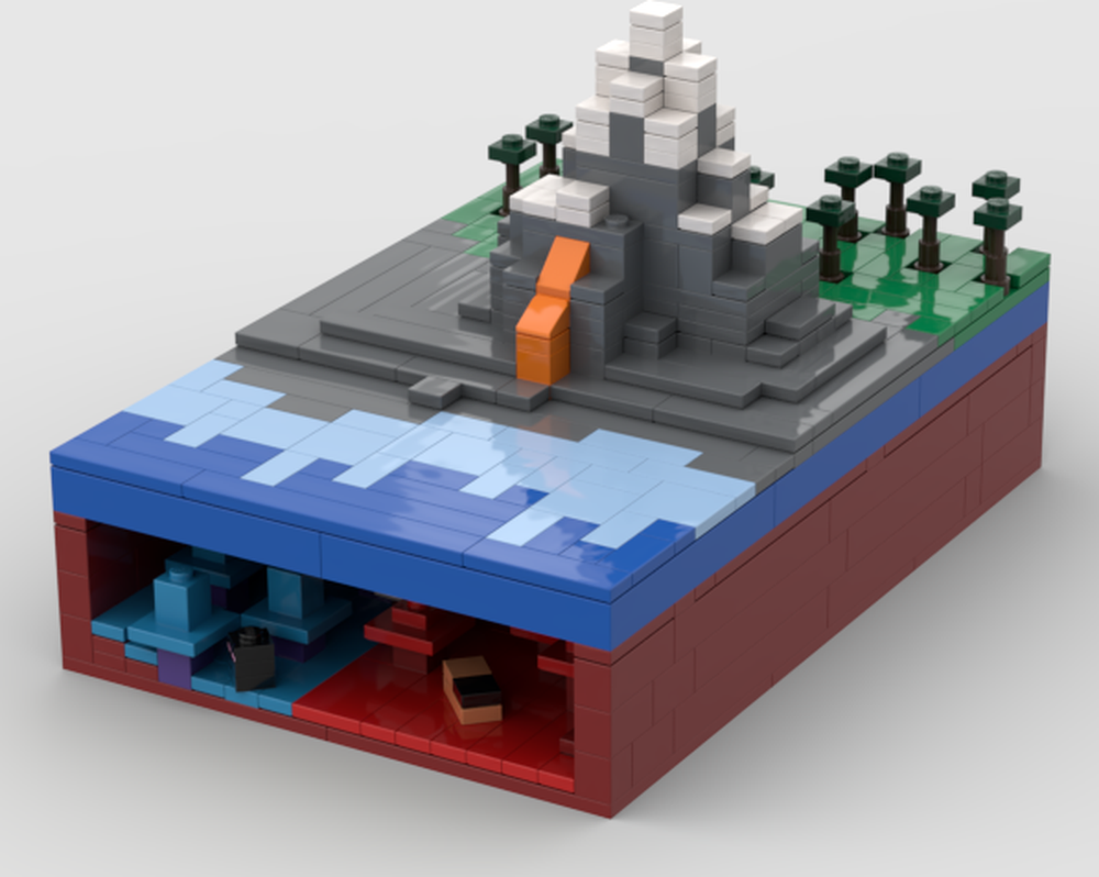 LEGO MOC-223902 Mincraft: The Mountain Diorama Premium Edition by ...