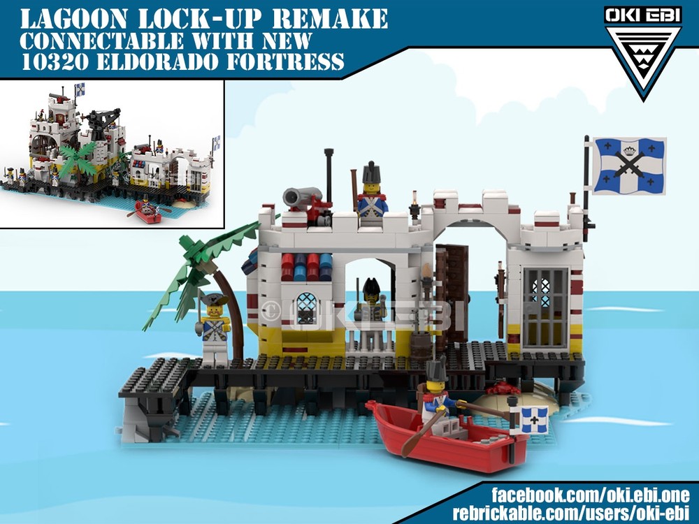 LEGO MOC-223906 Lagoon Lock-Up Remake - Connectable with new 10320 ...