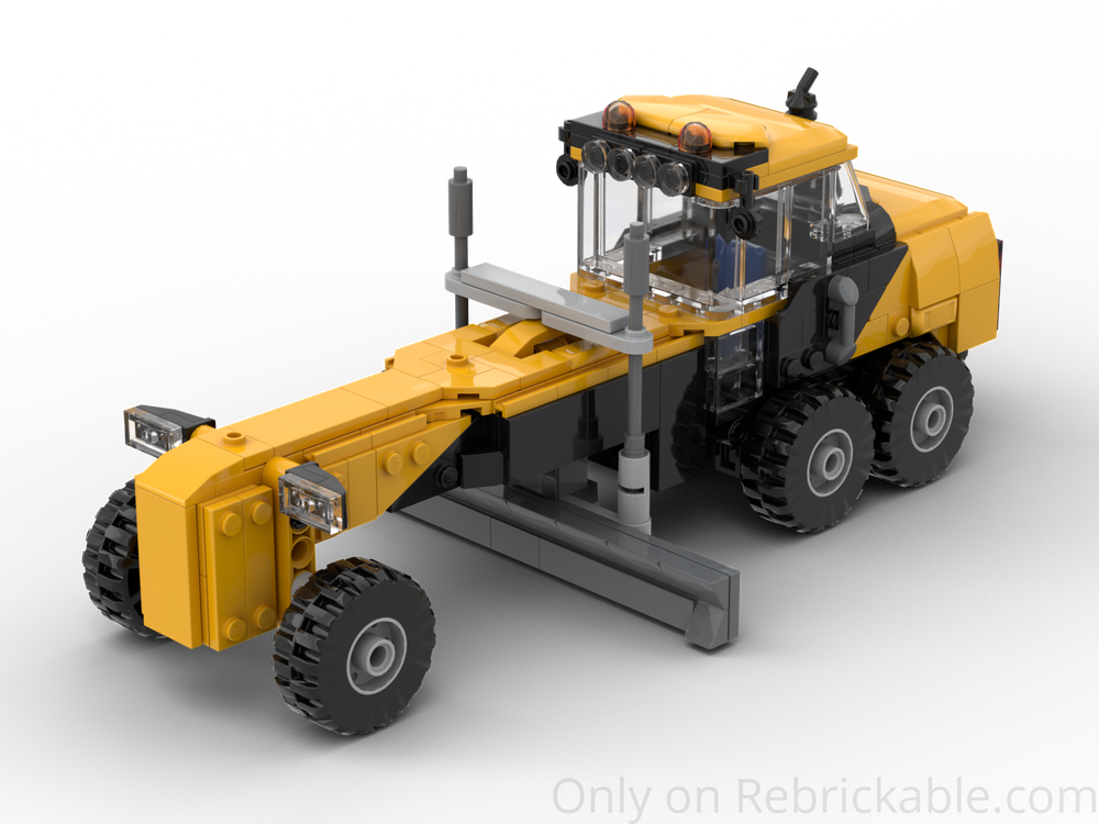LEGO MOC Road Grader by Hedu88 | Rebrickable - Build with LEGO