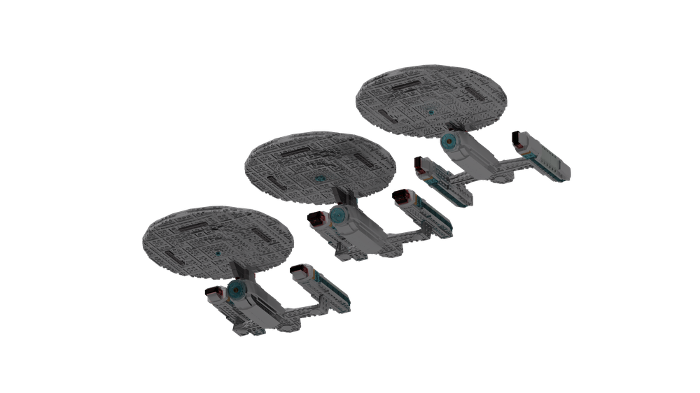 LEGO MOC Ambassador-Type Ships Pack (USS Enterprise-C, USS Yamaguchi ...