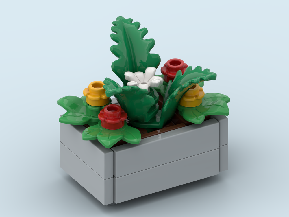 LEGO MOC City Sidewalk Planter by NicholasBrickolas | Rebrickable ...
