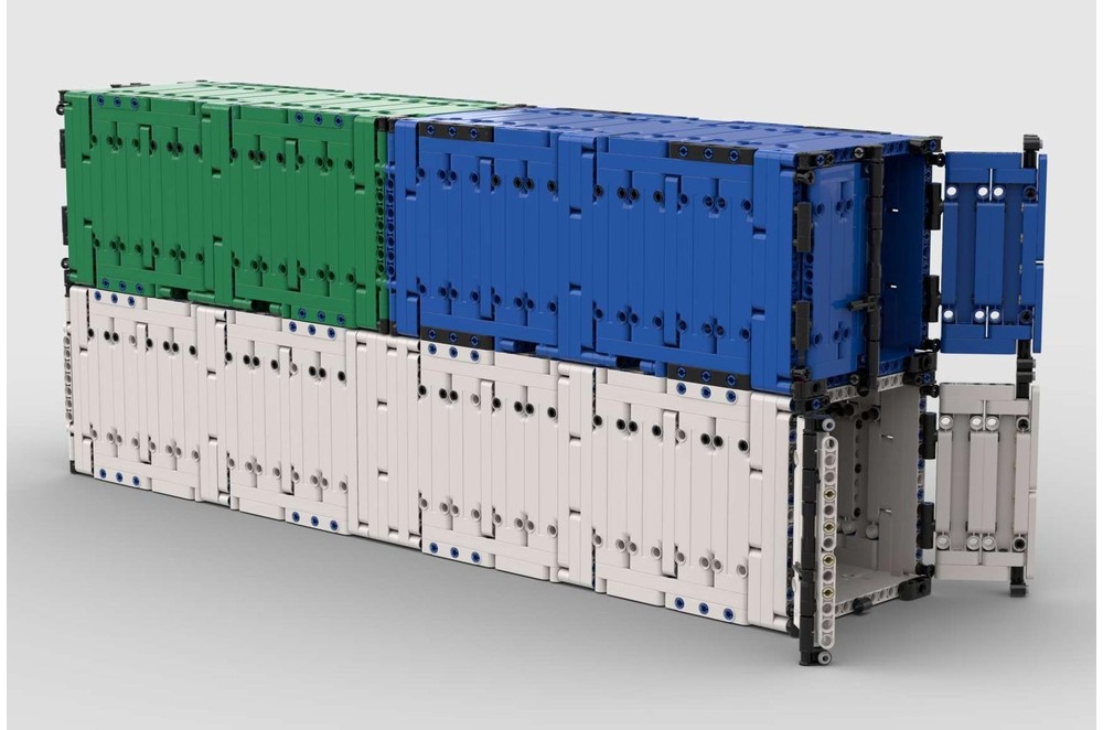 LEGO MOC-223936 container terminal 1:21| terminal tractor + trailer ...