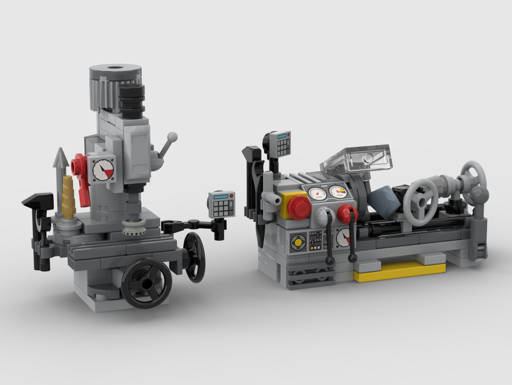 LEGO MOC Lathe and Mill by clippy923 | Rebrickable - Build with LEGO
