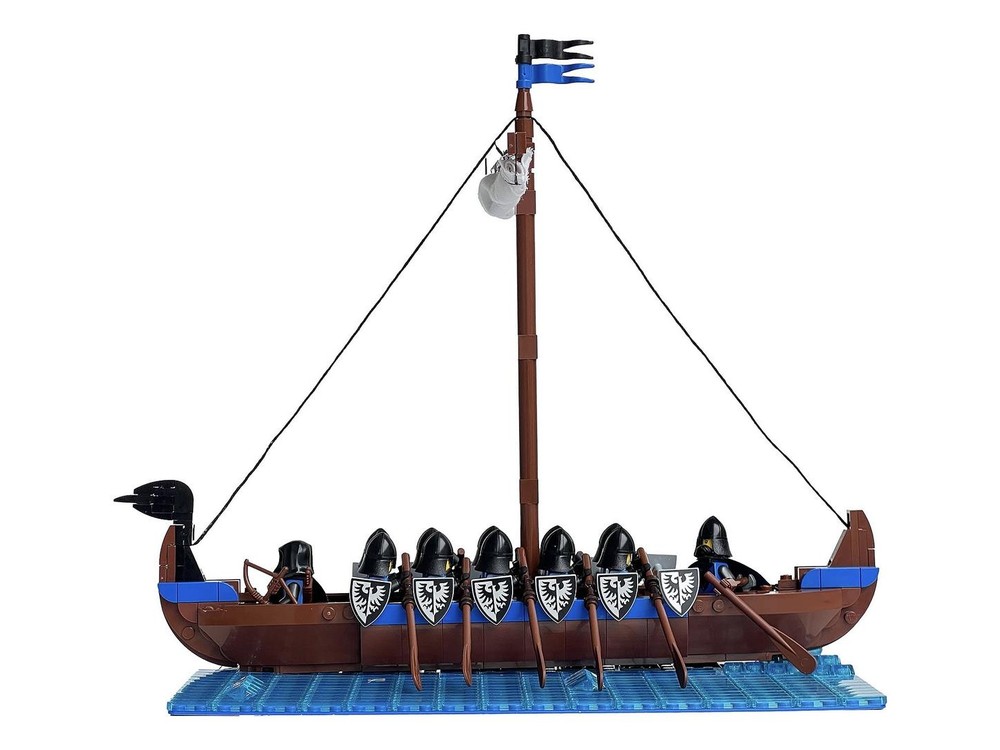 LEGO MOC Black Falcon Longship by DragonMasterBuilder | Rebrickable ...