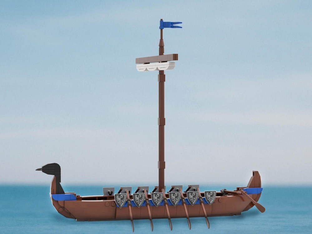 LEGO MOC Black Falcon Longship by DragonMasterBuilder | Rebrickable ...