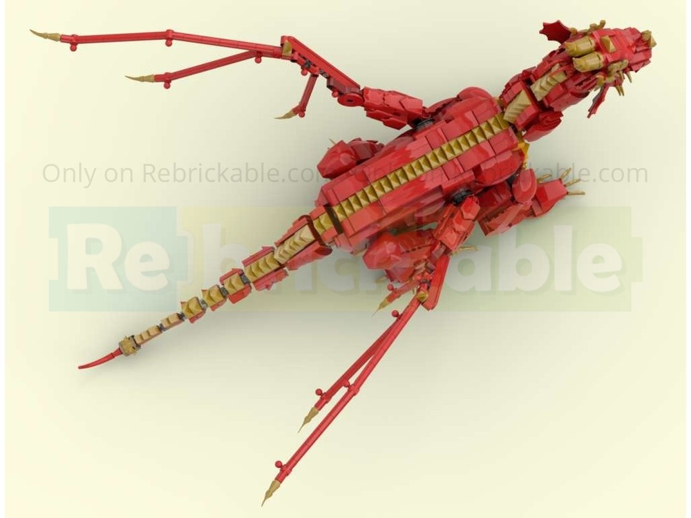 LEGO MOC-223976 Red Dragon (Fire) by Phoenix_bricks | Rebrickable ...