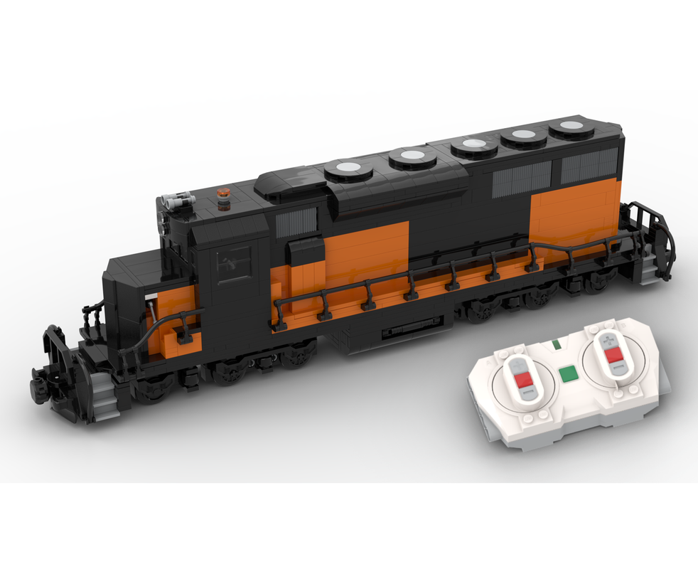 LEGO MOC Diesel-Electric Locomotive - EMD SD40-2 - MOC by Mimi68 | Rebrickable - Build with LEGO
