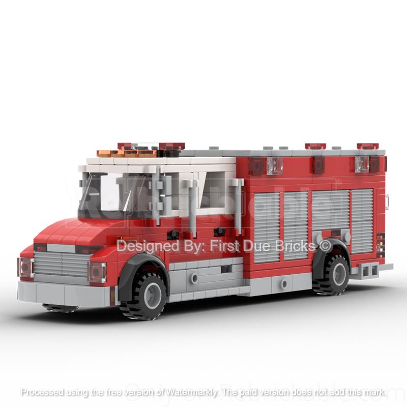LEGO MOC American Commercial Cab Hazmat by First Due Bricks ...