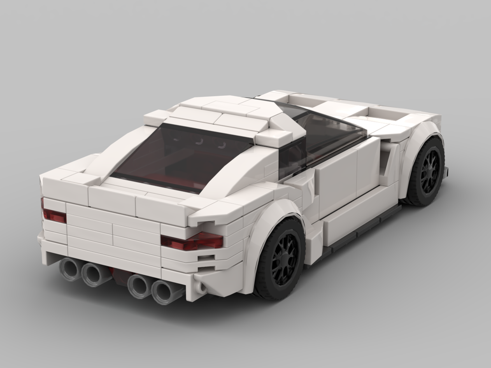 LEGO MOC BMW M4 G82 (Instructions are for a full white car and with ...